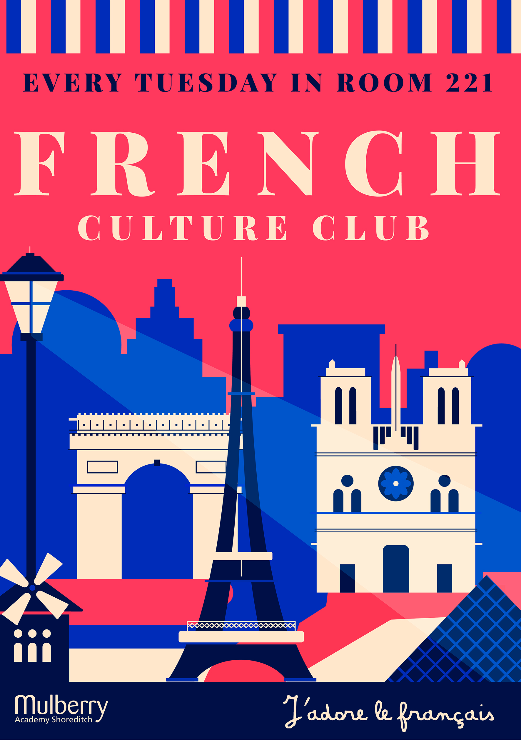French club poster - Mulberry Academy Shoreditch
